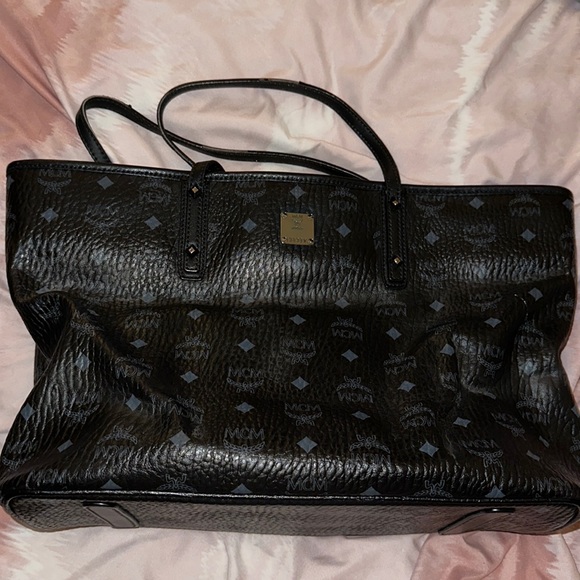 MCM | Bags | Large Mcm Logo Tote Bag | Poshmark